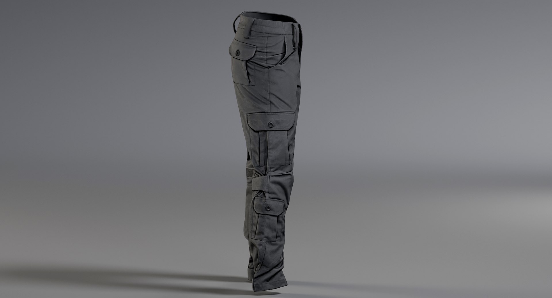 3D realistic black pants 1 model - TurboSquid 1442137
