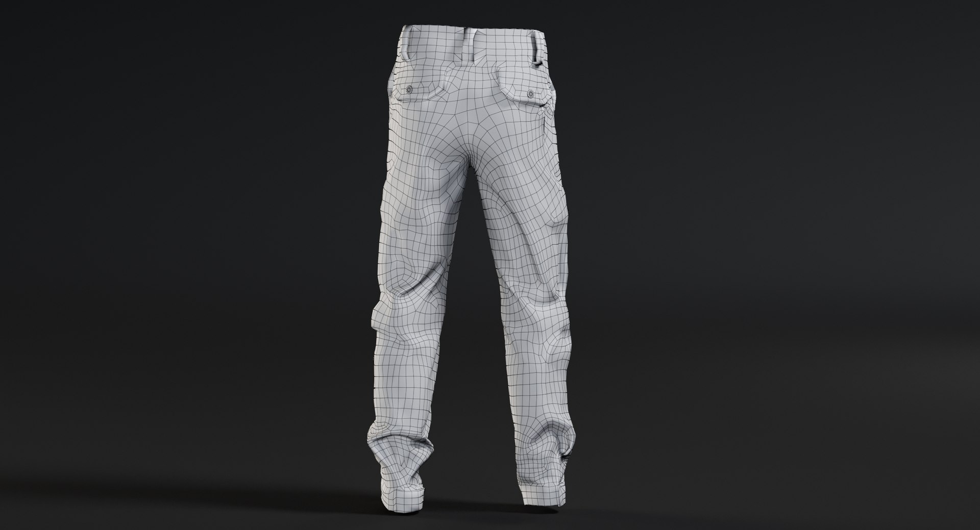 3D realistic black pants 1 model - TurboSquid 1442137