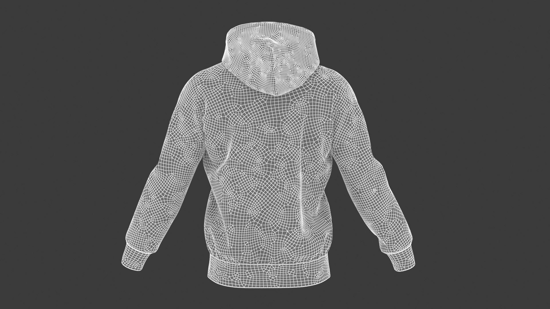 Hoodie Zip Generic Black Model - TurboSquid 2140278