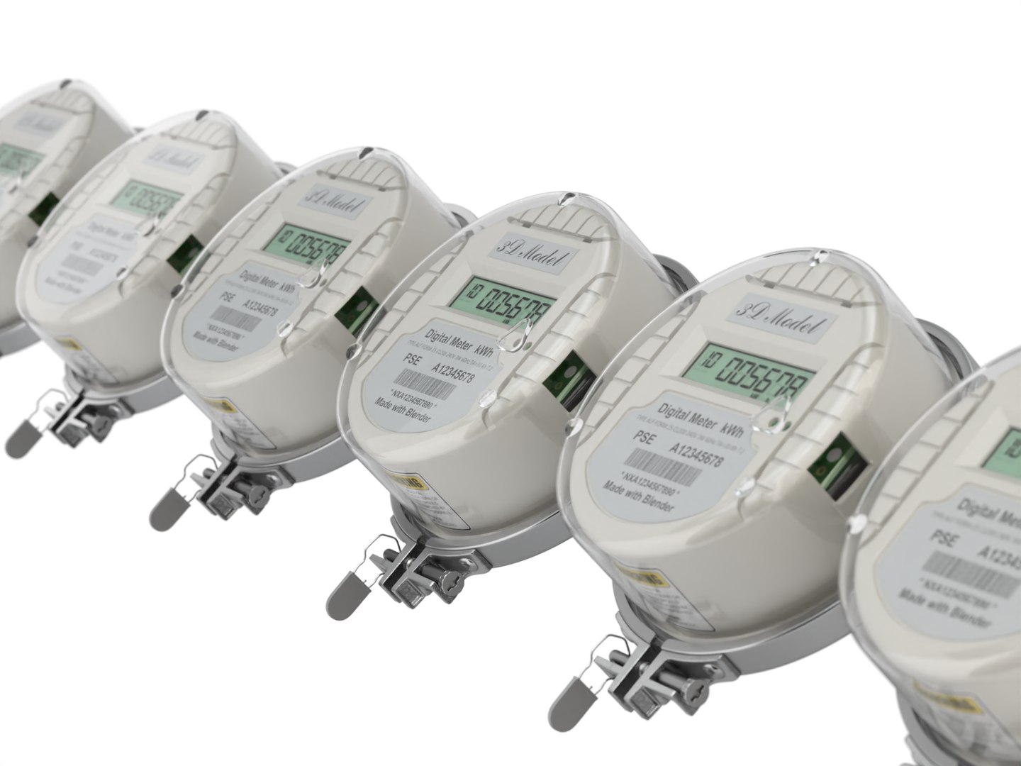 Smart Electric Meter 3D Model - TurboSquid 2208941