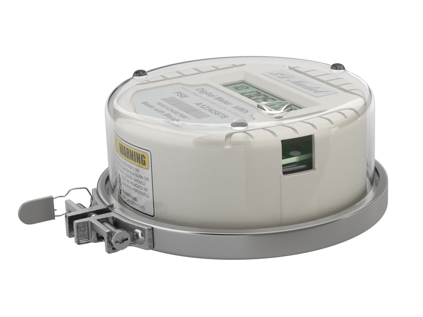 Smart Electric Meter 3D Model - TurboSquid 2208941