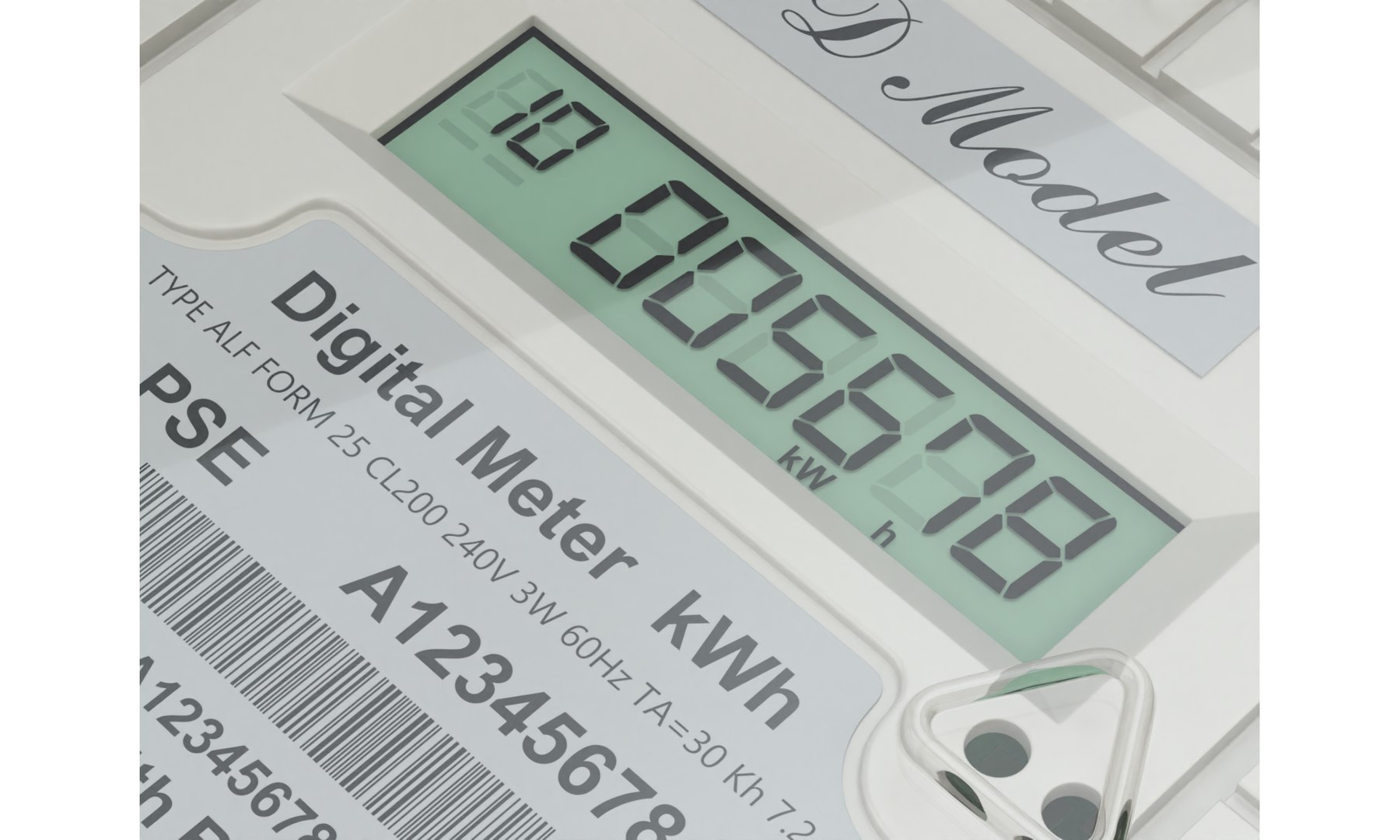 Smart Electric Meter 3D Model - TurboSquid 2208941