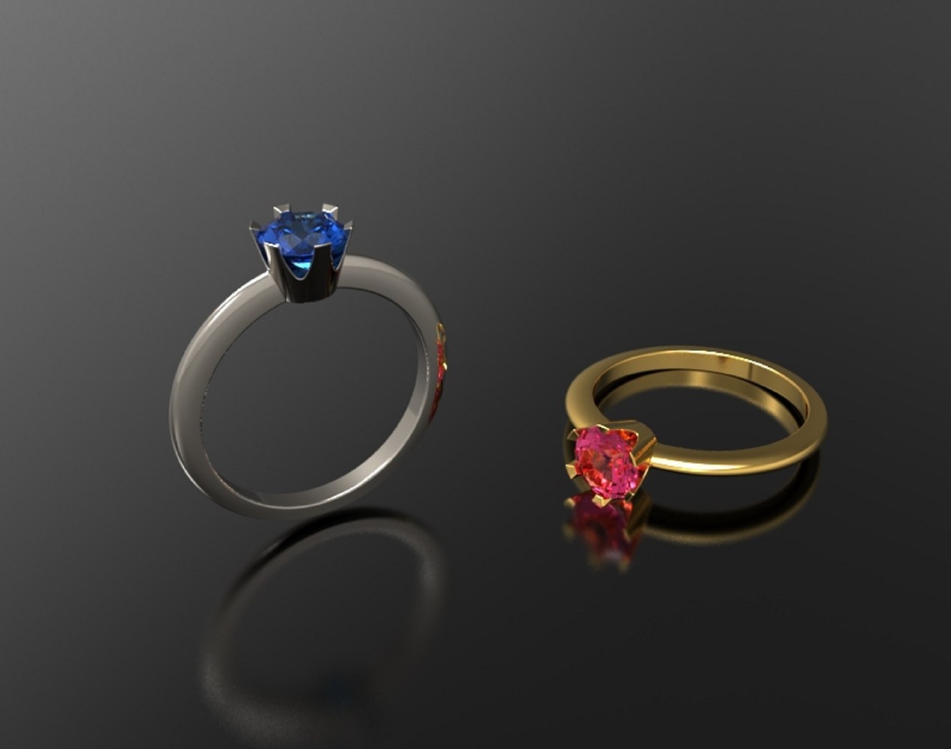 3D Model Solitaire Ring - TurboSquid 2165407