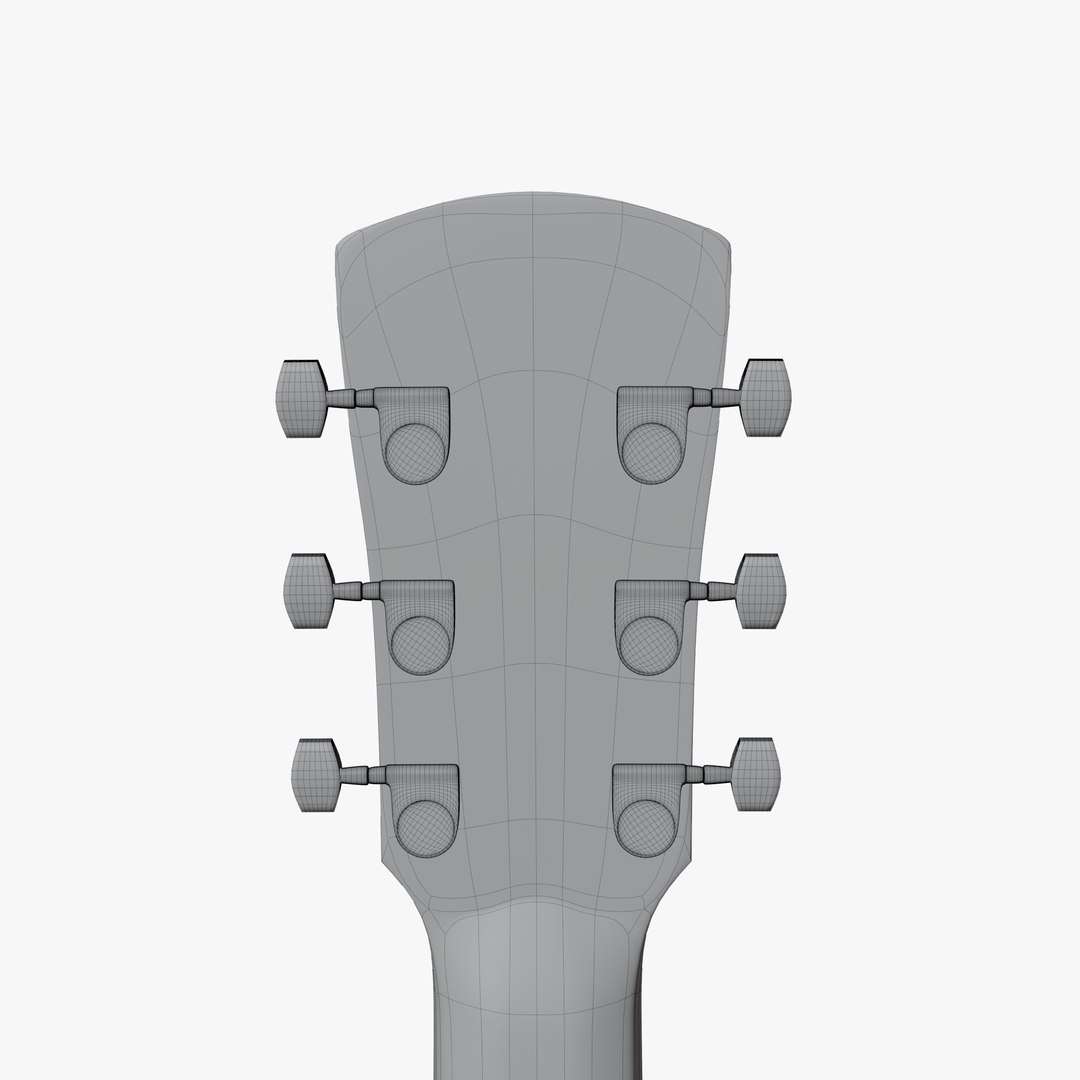 Acoustic Guitar 3D model - TurboSquid 2014919