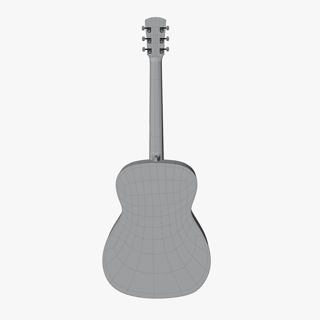 Acoustic Guitar 3D model - TurboSquid 2014919