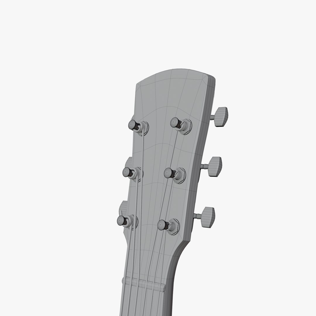 Acoustic Guitar 3D model - TurboSquid 2014919