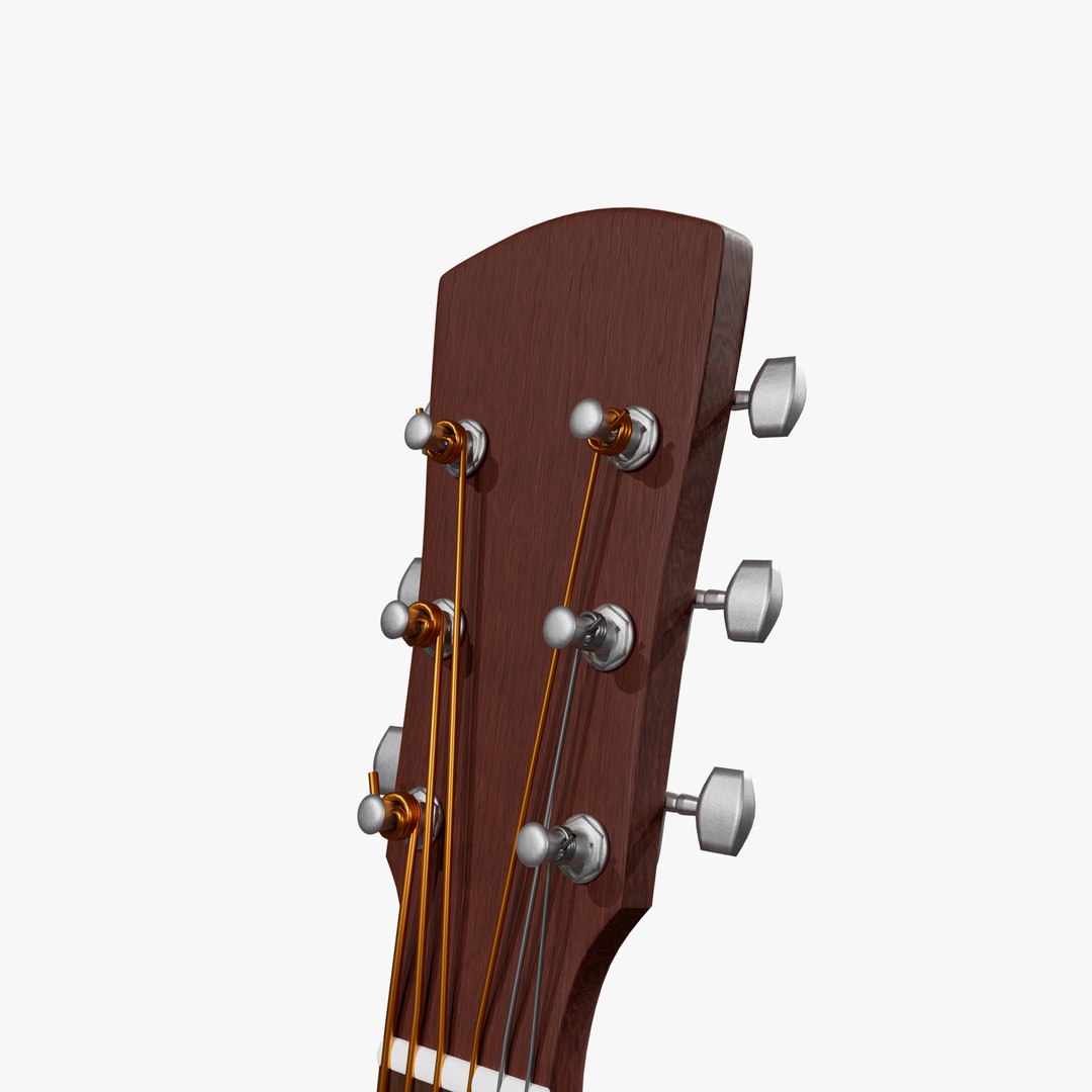 Acoustic Guitar 3D model - TurboSquid 2014919