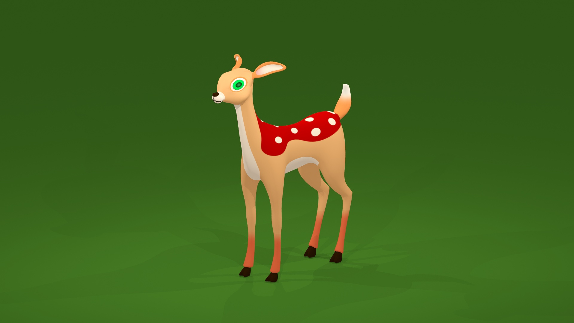 3D cartoon fawn - TurboSquid 1368170