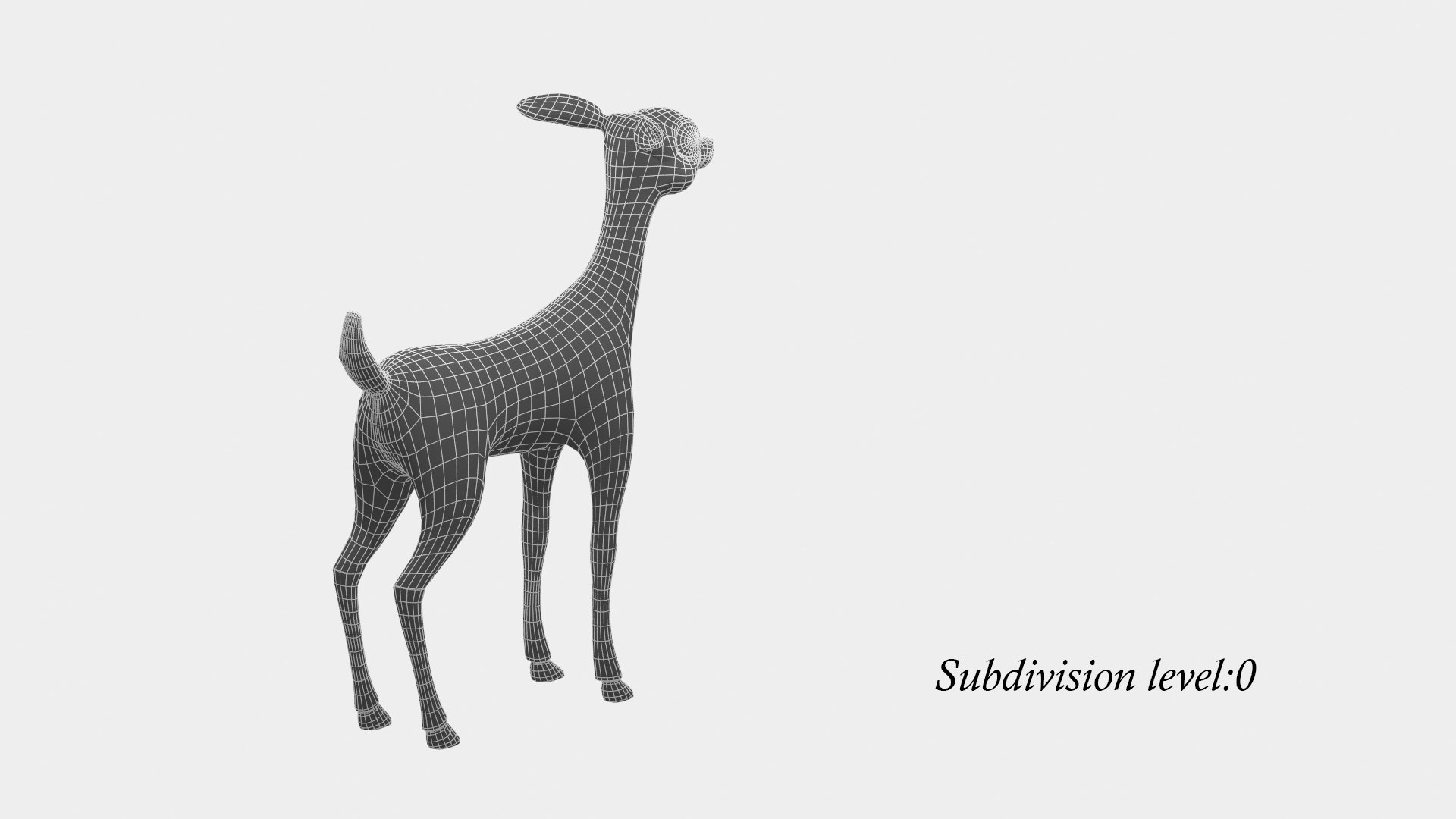 3D cartoon fawn - TurboSquid 1368170