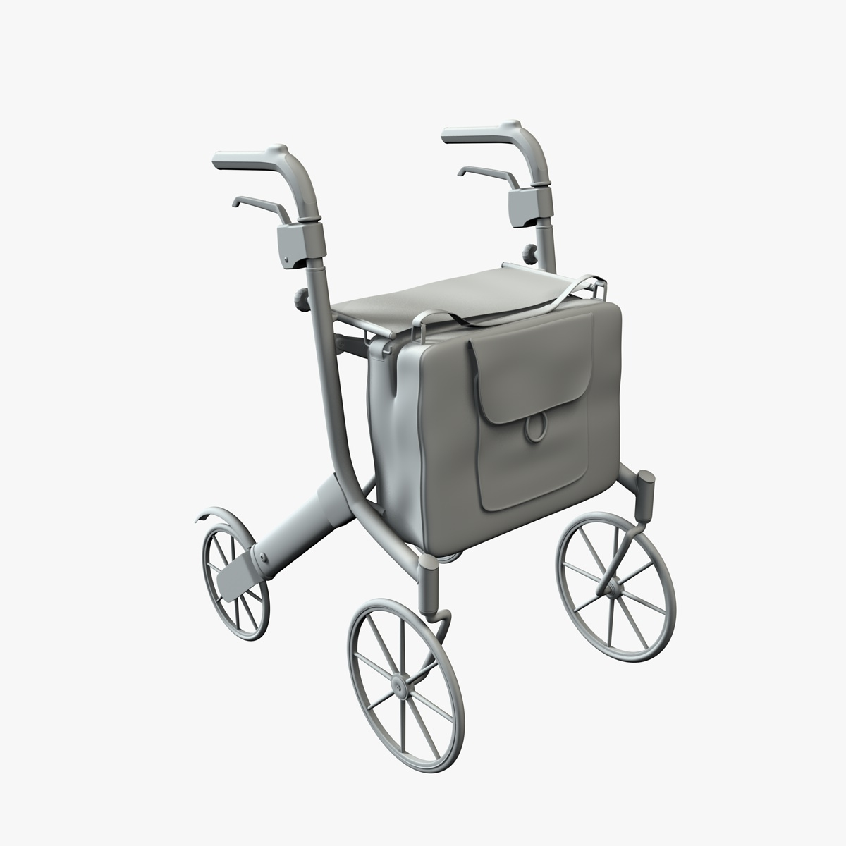 3d outdoor rollator