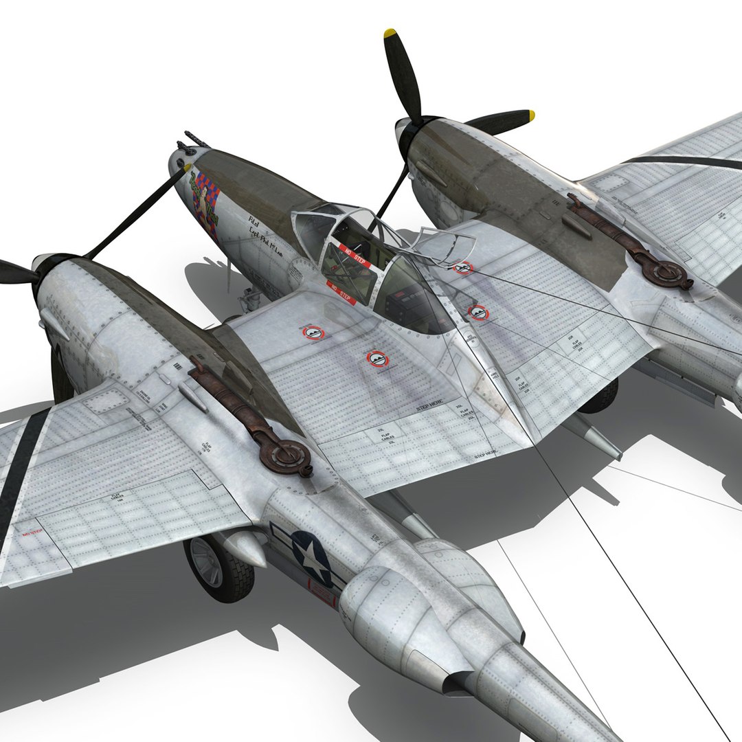 3D Lockheed Lightning - - TurboSquid 1311432