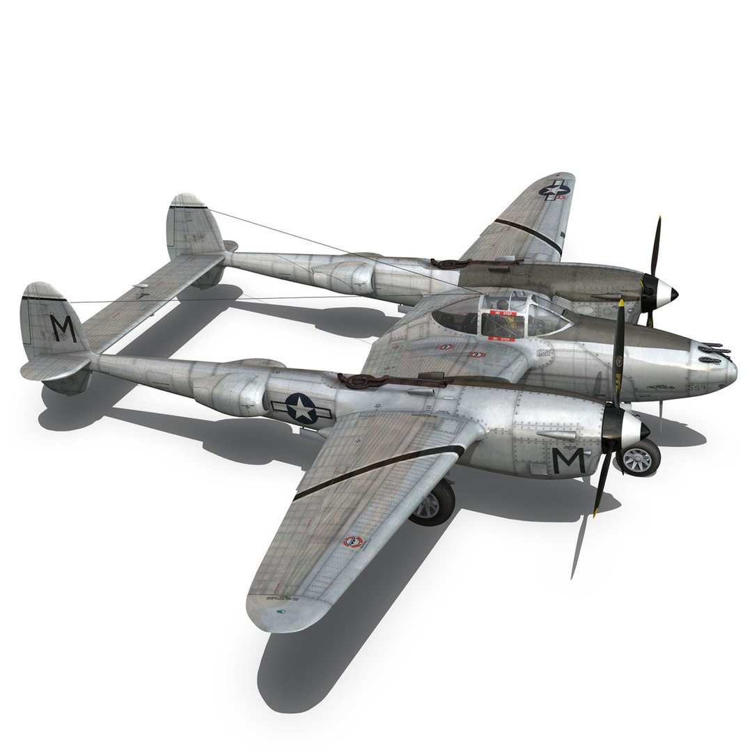 3D Lockheed Lightning - - TurboSquid 1311432