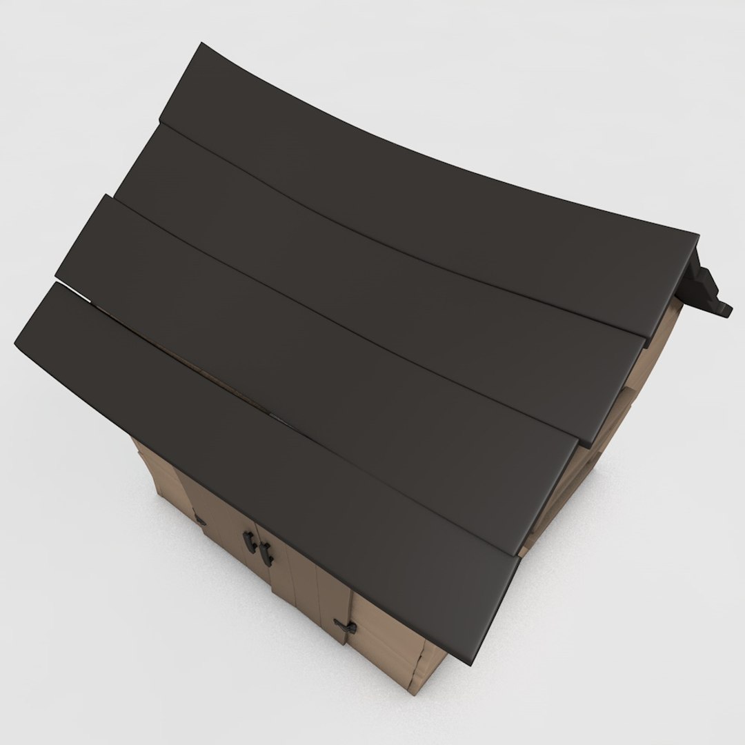 3D Cartoon Shack Model - TurboSquid 1558307