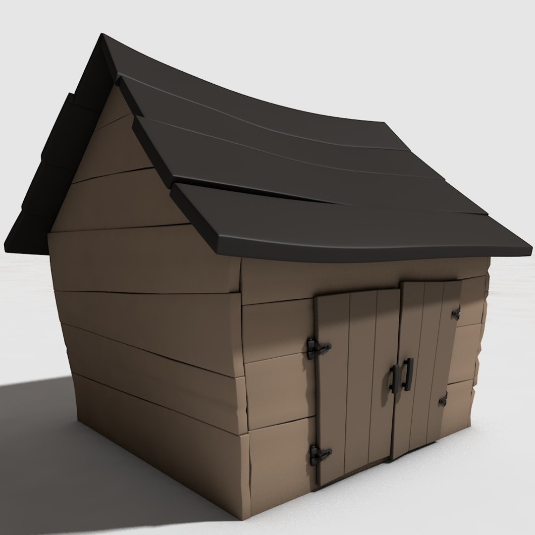 3D Cartoon Shack Model - TurboSquid 1558307