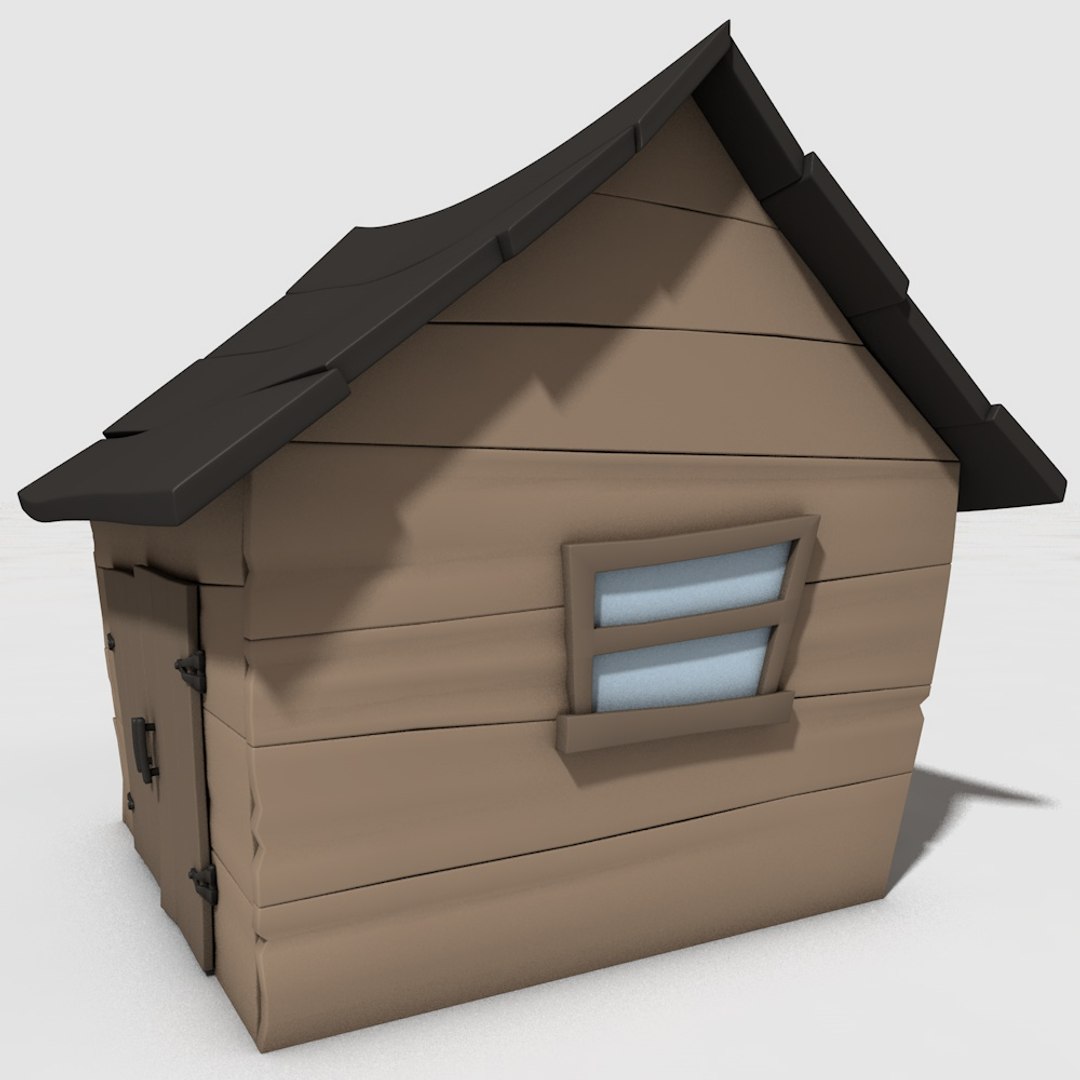 3D Cartoon Shack Model - TurboSquid 1558307