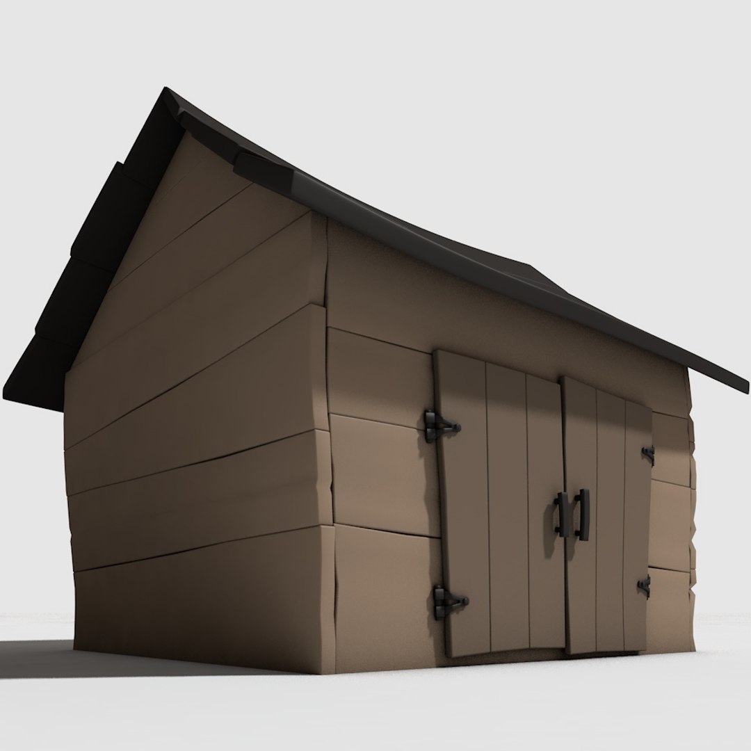 3D Cartoon Shack Model - TurboSquid 1558307