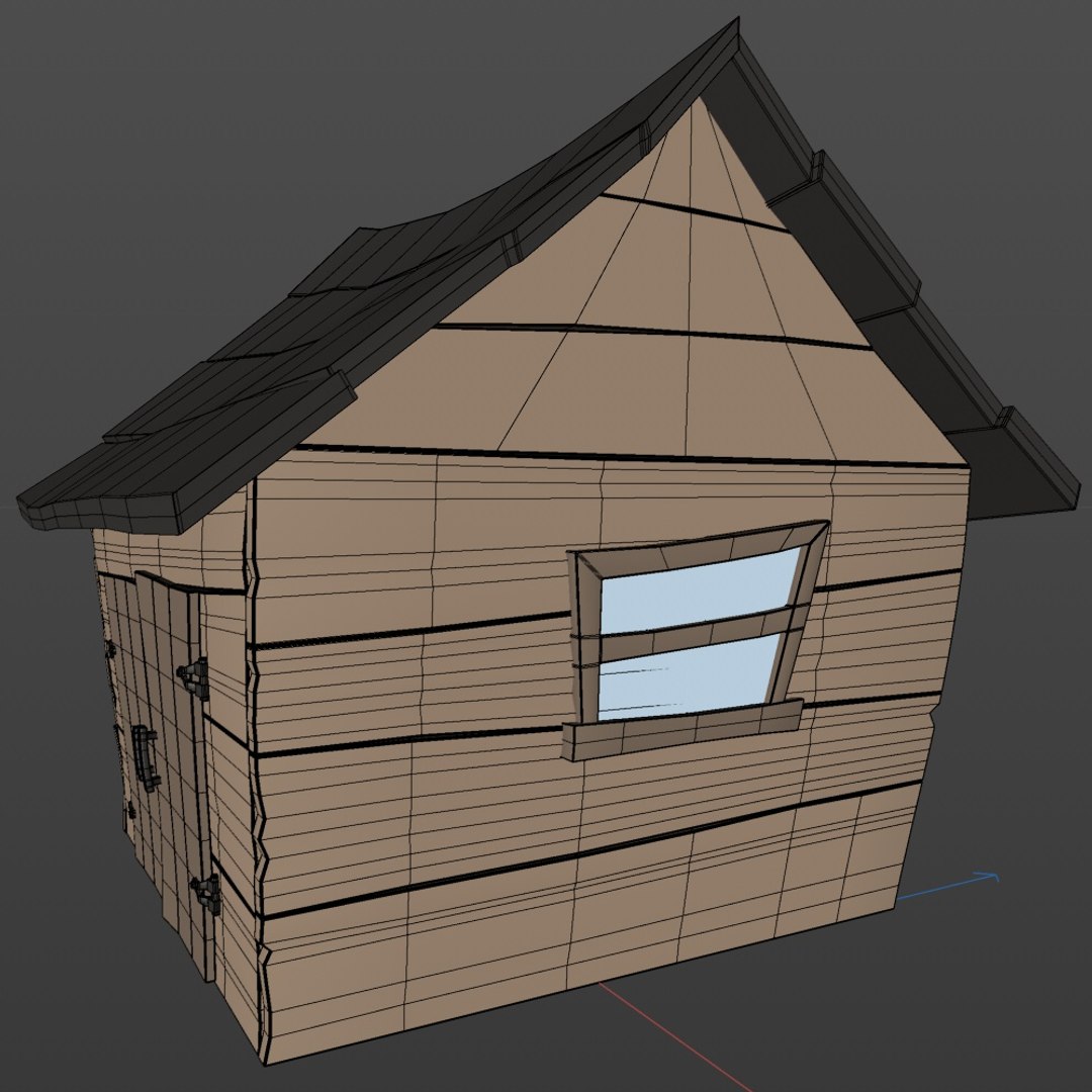 3D Cartoon Shack Model - TurboSquid 1558307