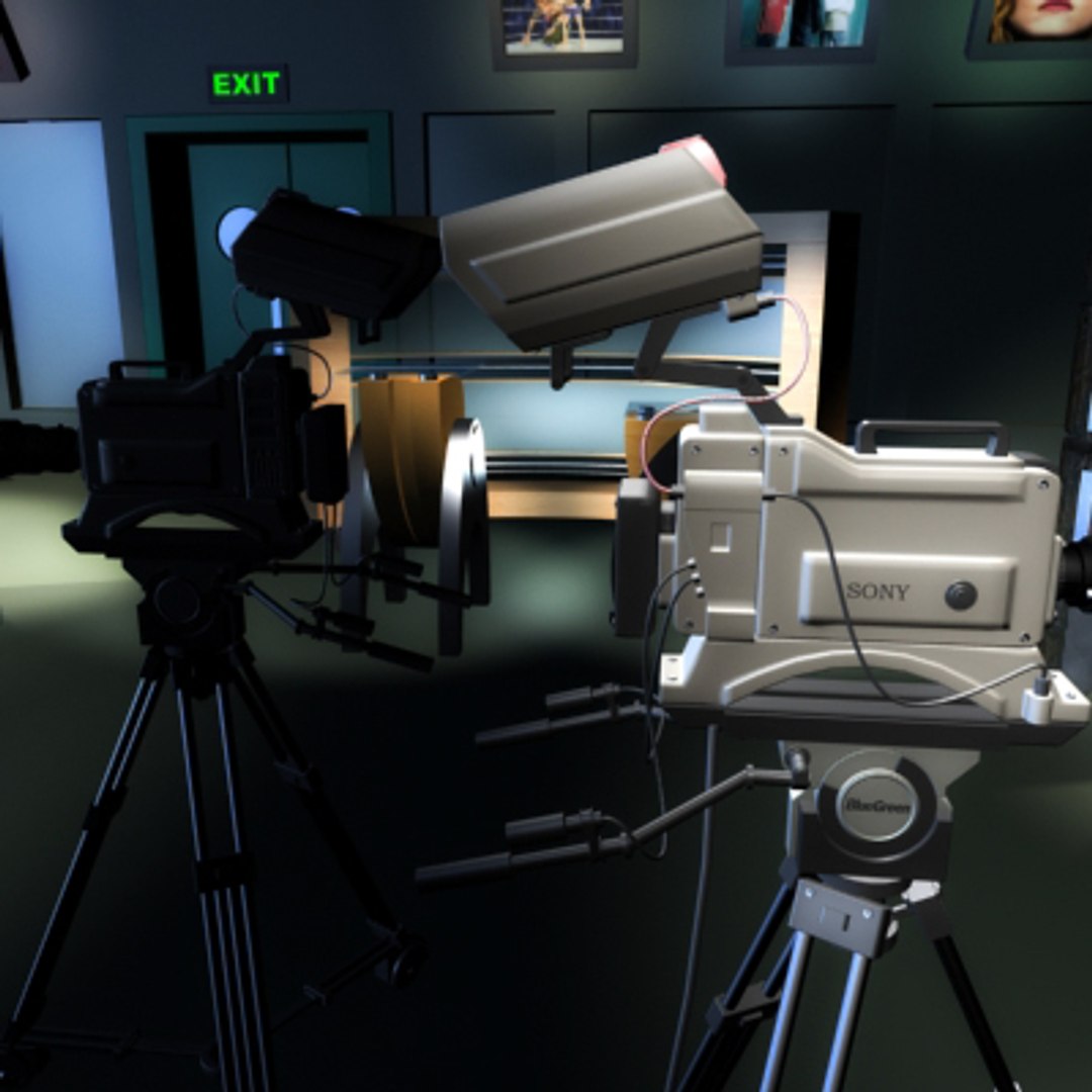 3ds Tv News Studio Cameras