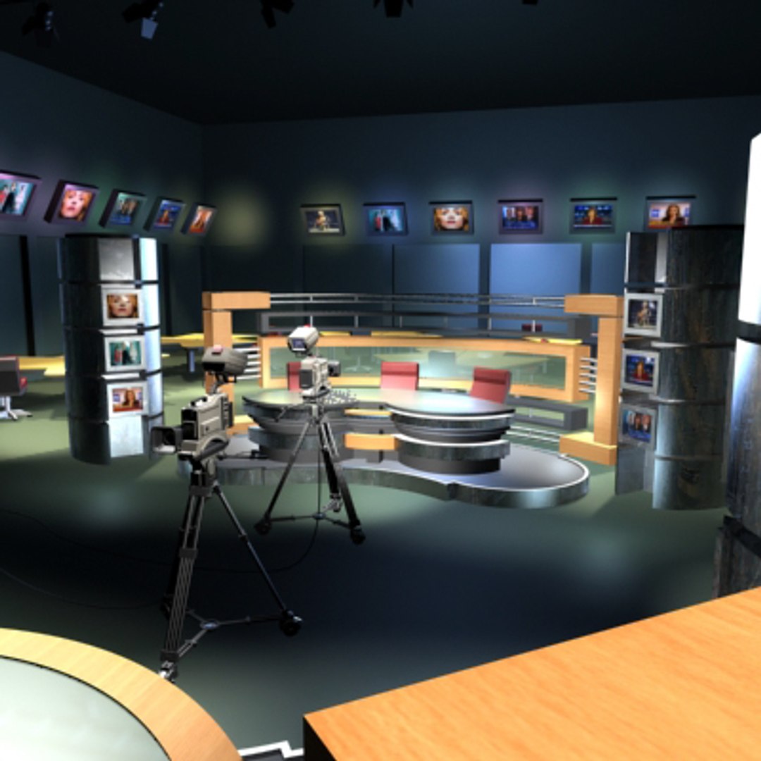 3ds Tv News Studio Cameras