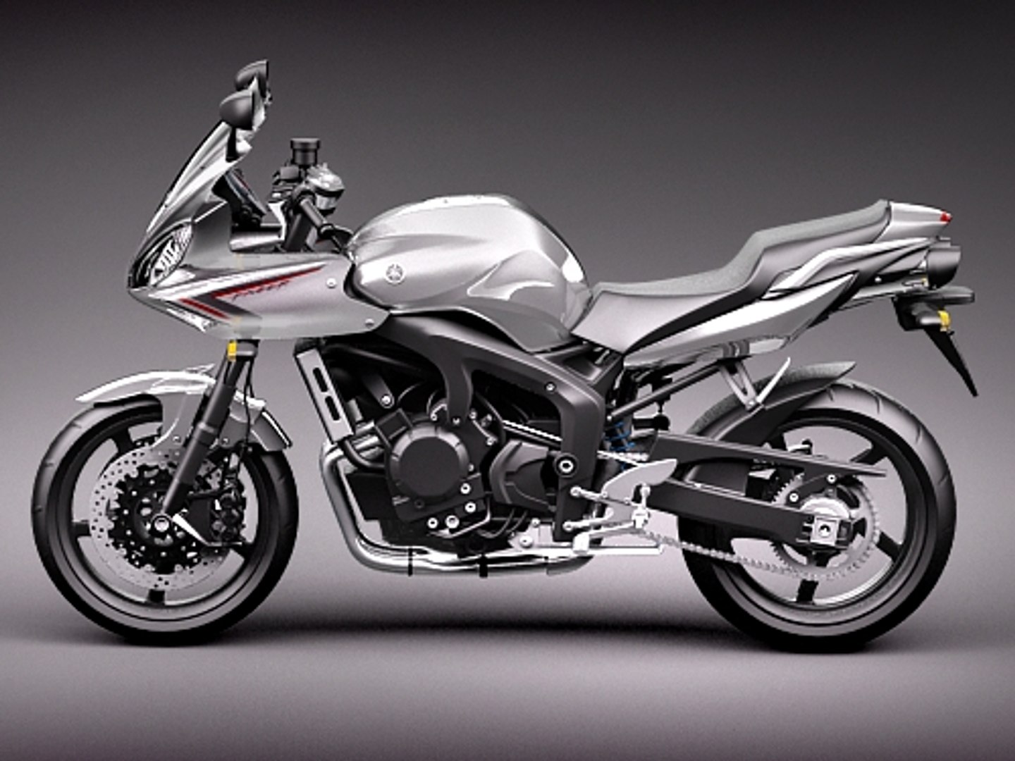 Yamaha Fz-6 Fz 6 3d Model