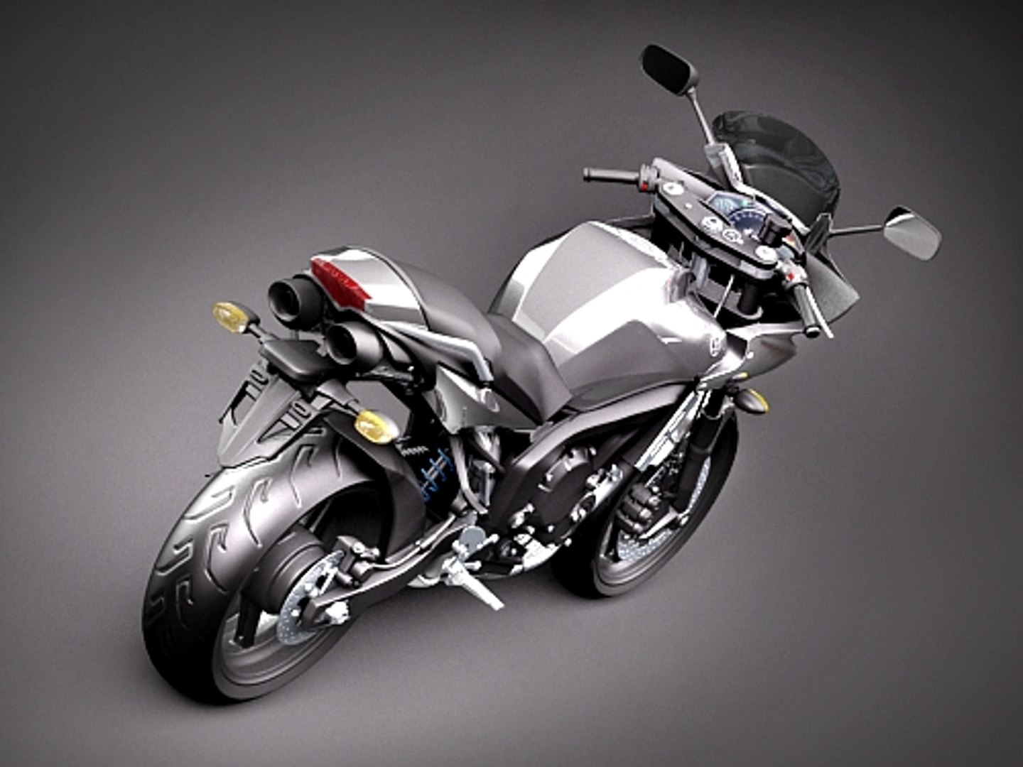 Yamaha Fz-6 Fz 6 3d Model