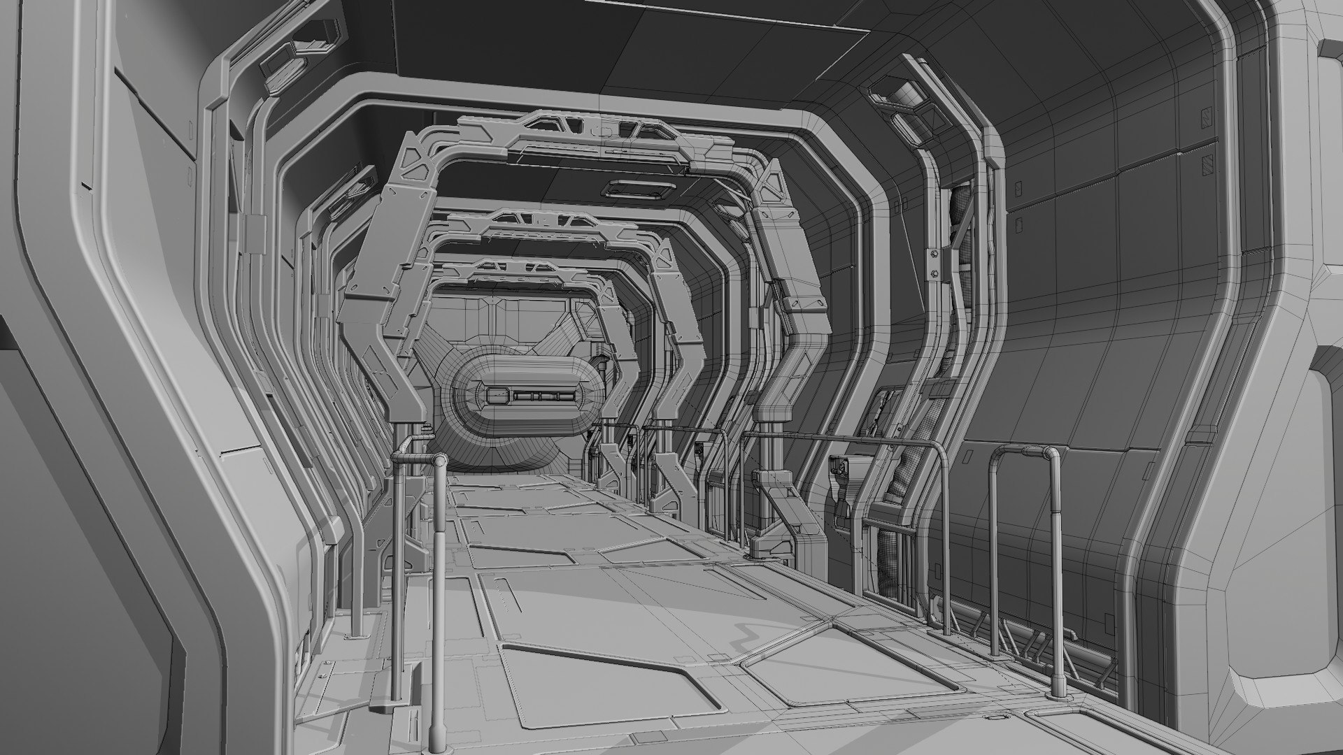 Corridor 3D Model - TurboSquid 1663993