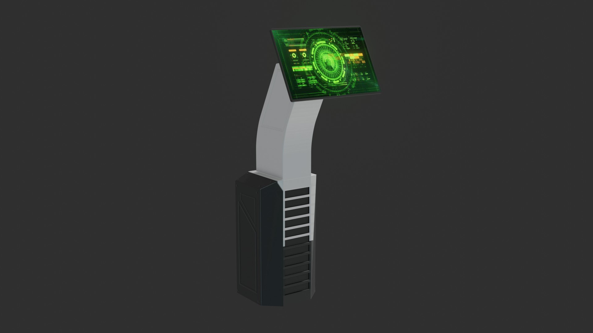 Sci-Fi Control Unit - Low poly - PBR - Game Ready 3D - TurboSquid 1833339
