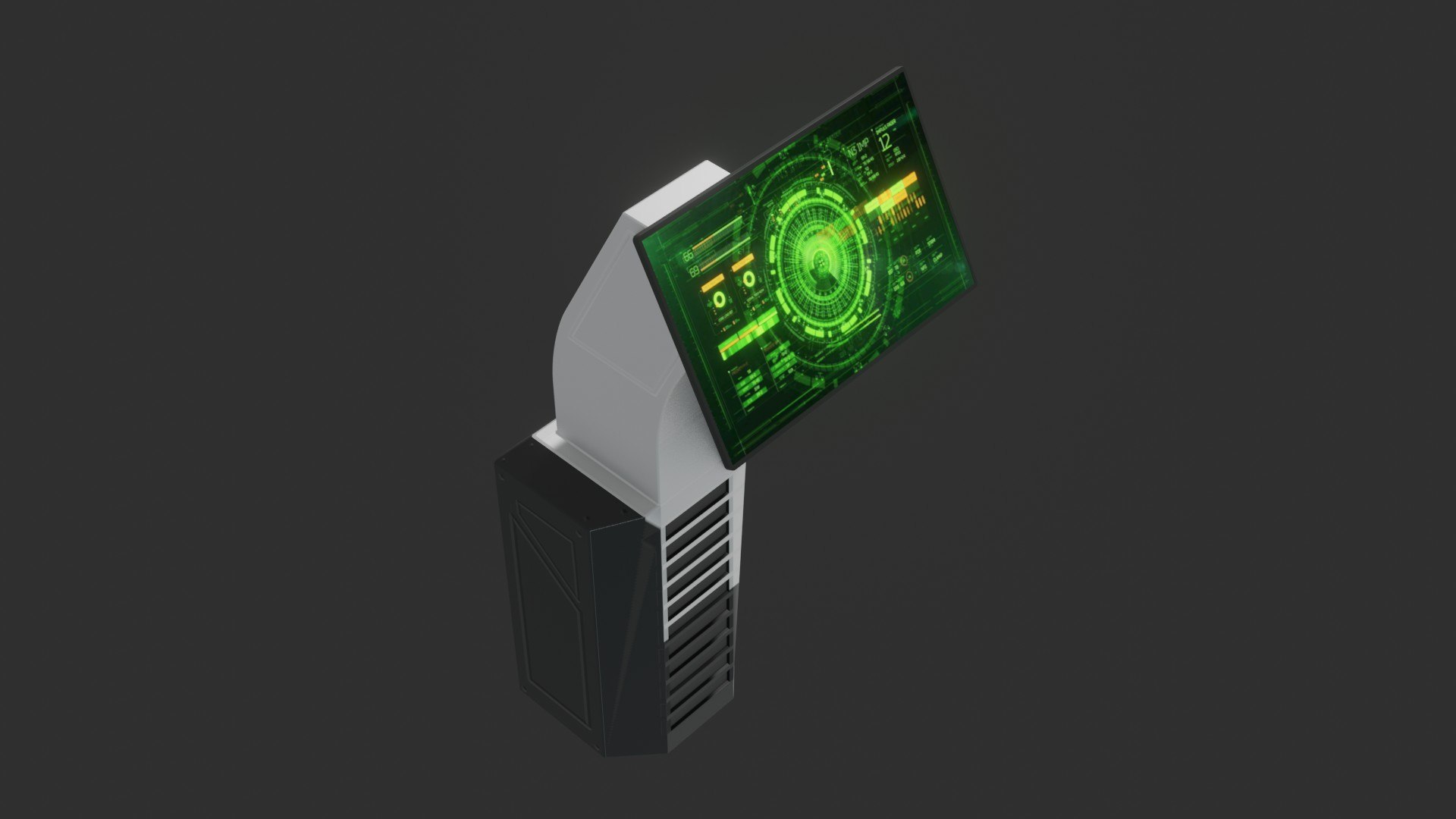 Sci-Fi Control Unit - Low poly - PBR - Game Ready 3D - TurboSquid 1833339