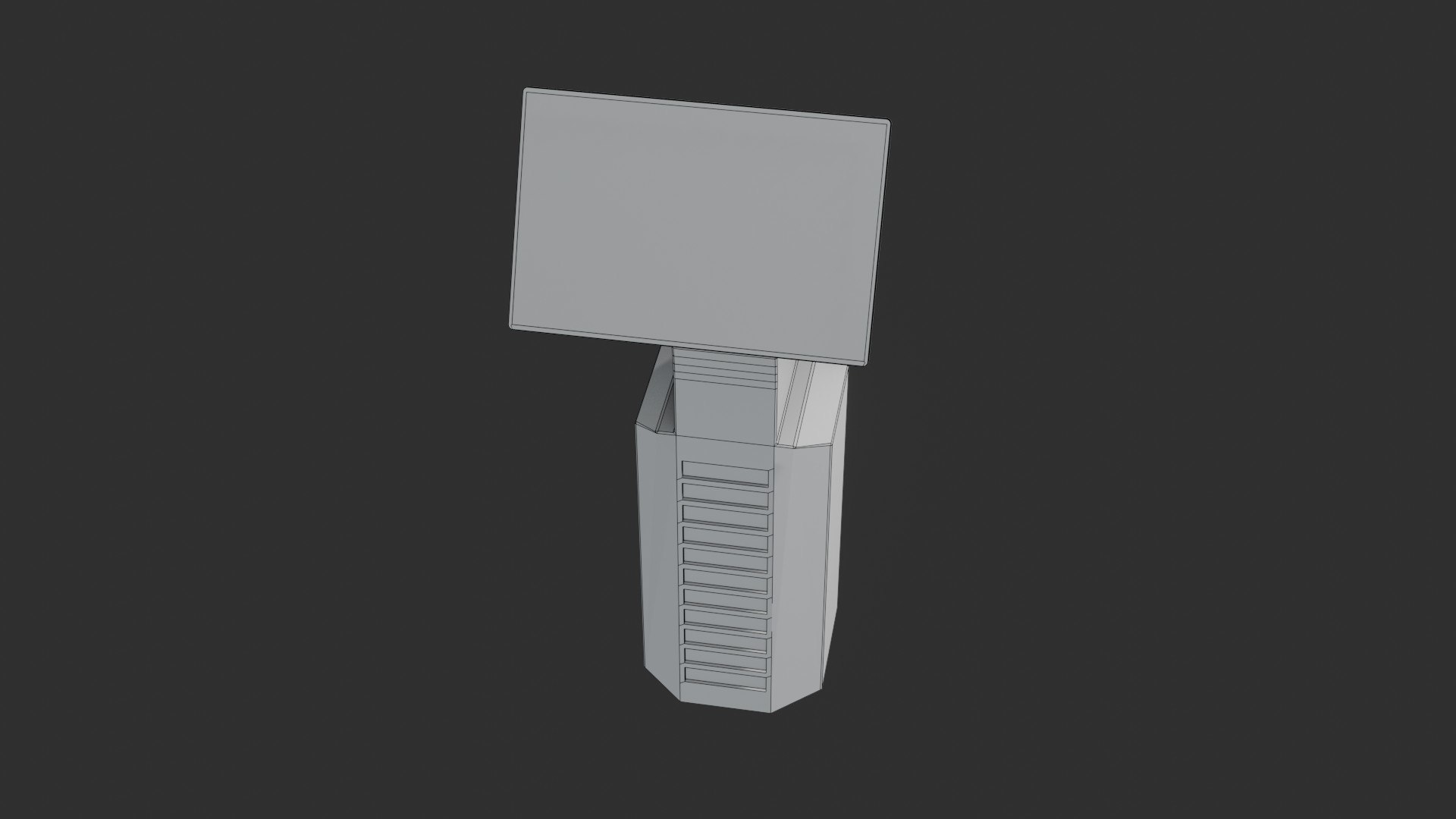 Sci-Fi Control Unit - Low poly - PBR - Game Ready 3D - TurboSquid 1833339