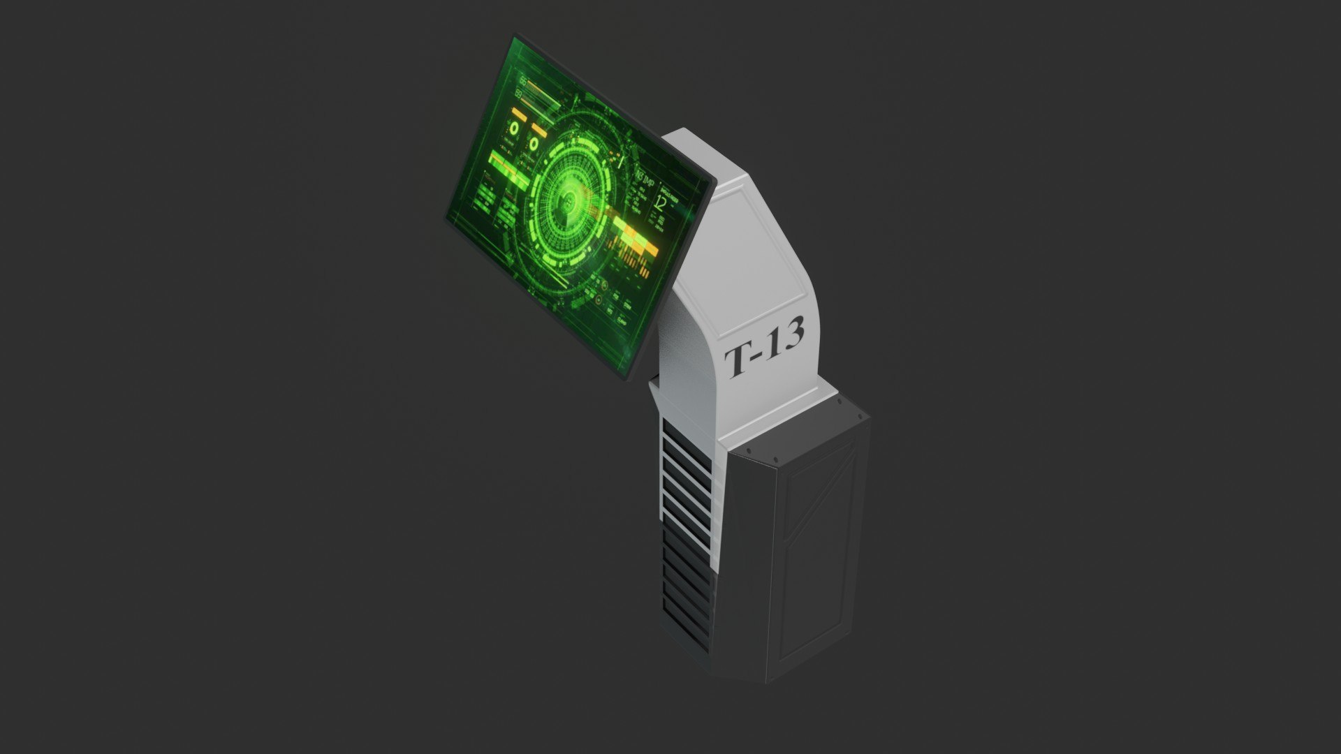 Sci-Fi Control Unit - Low poly - PBR - Game Ready 3D - TurboSquid 1833339