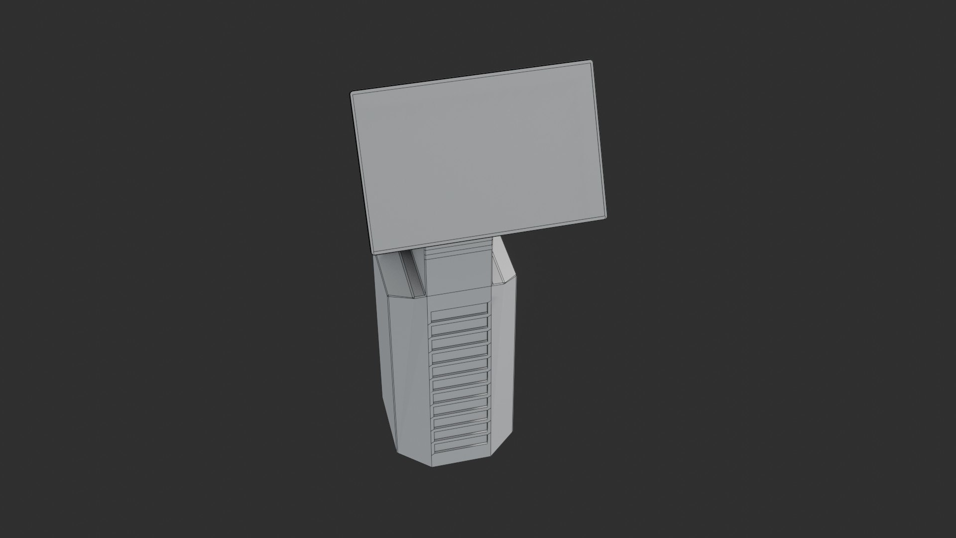 Sci-Fi Control Unit - Low poly - PBR - Game Ready 3D - TurboSquid 1833339