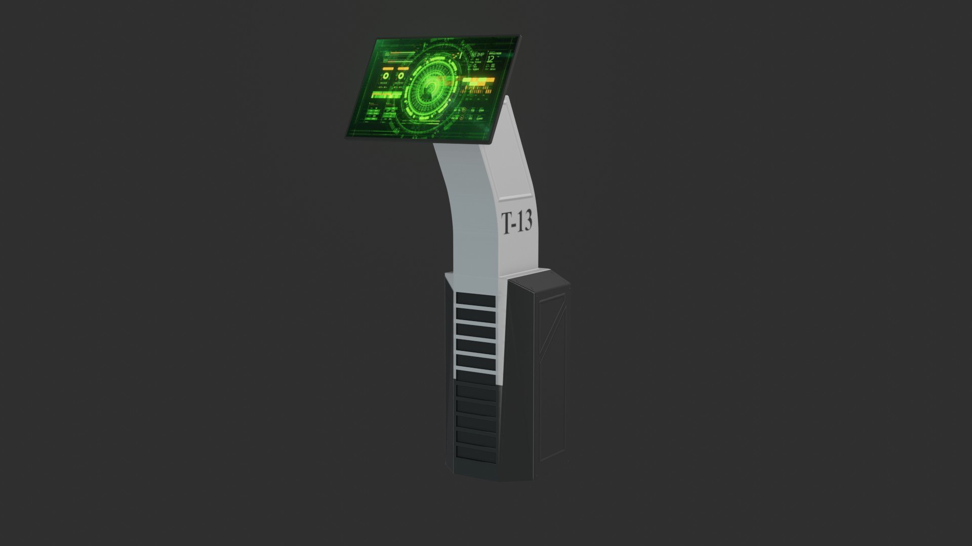 Sci-Fi Control Unit - Low poly - PBR - Game Ready 3D - TurboSquid 1833339