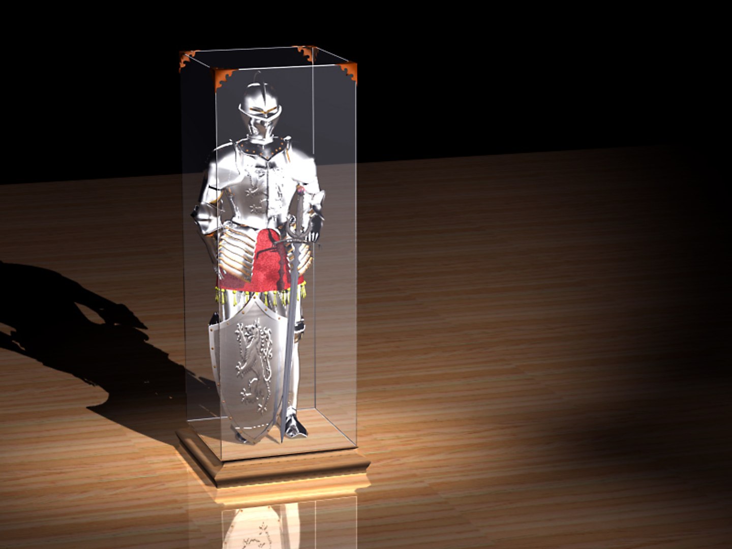 Armor Shield Helmet Gauntlets 3d Model