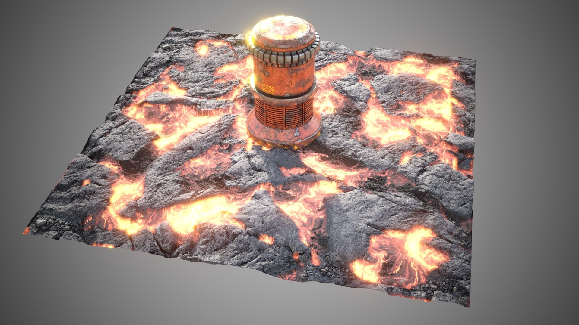 Lava Rocks Ground Tile Model - TurboSquid 2179744