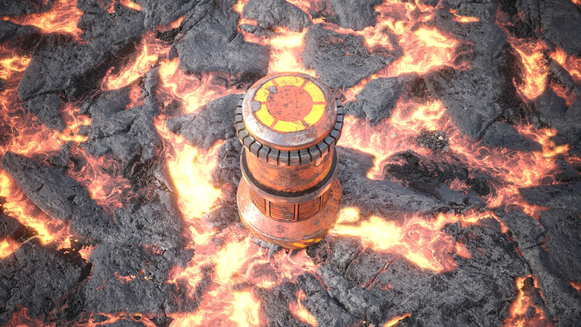 Lava Rocks Ground Tile Model - TurboSquid 2179744