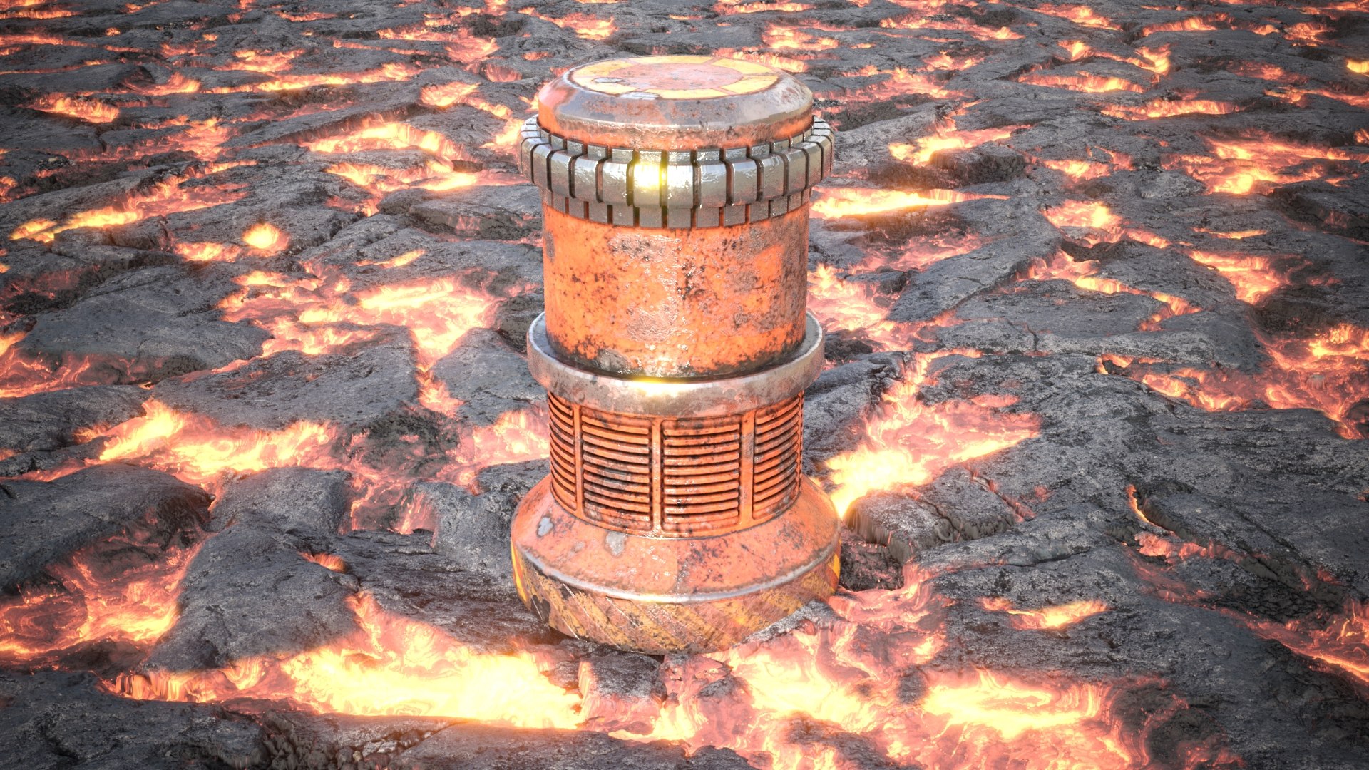Lava Rocks Ground Tile Model - TurboSquid 2179744