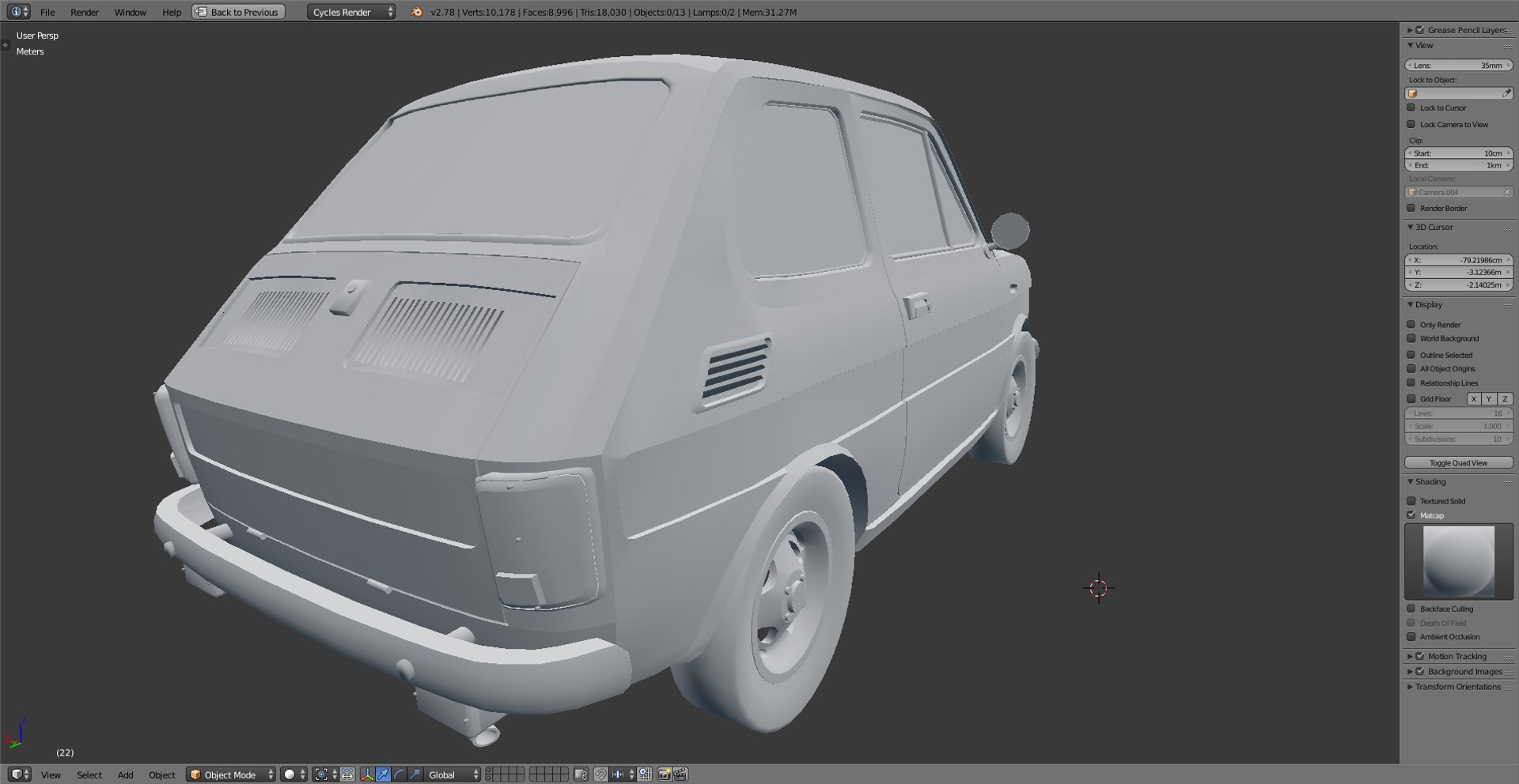 3D Maluch - TurboSquid 1182444