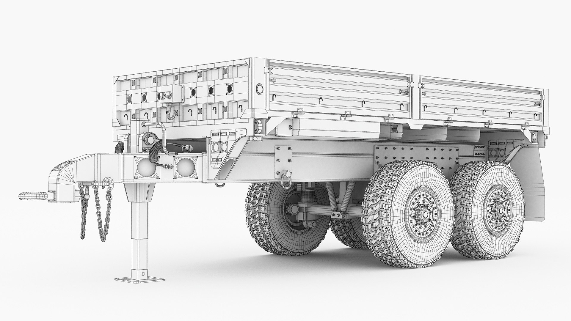 3D m1083 m1095 mtv trailer - TurboSquid 1553641