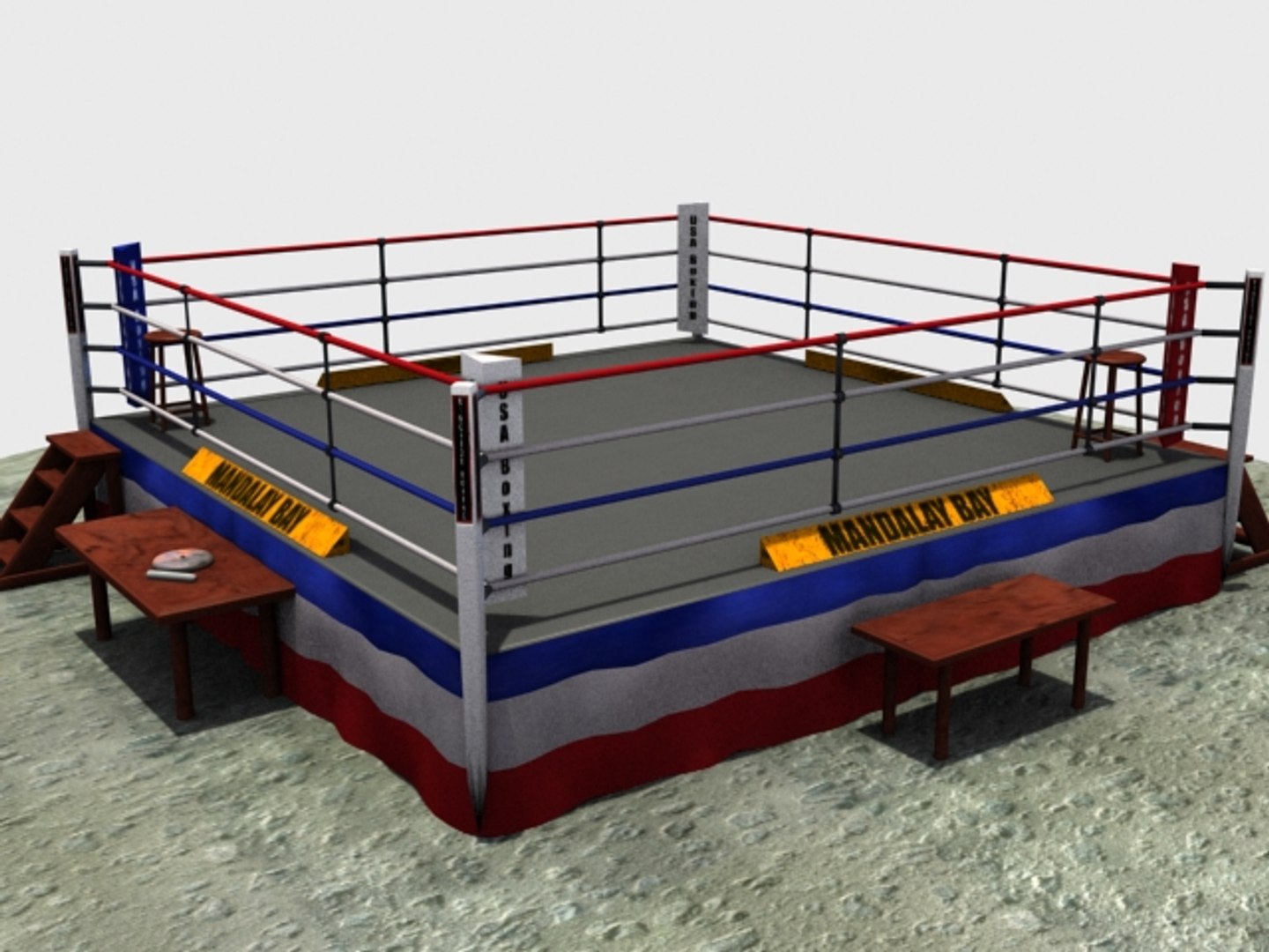 3d Model Boxing Ring