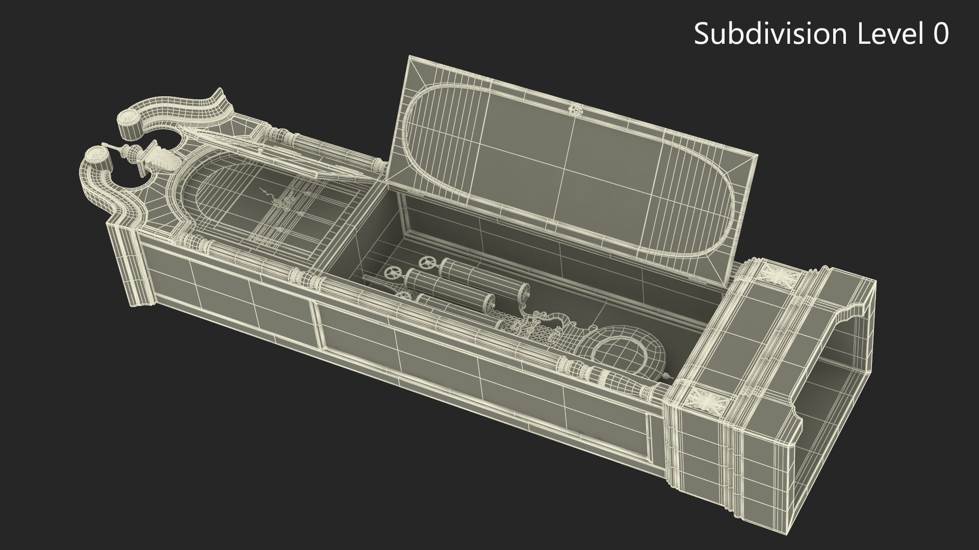 Classical Longcase Clock Open 3D Model - TurboSquid 2287271