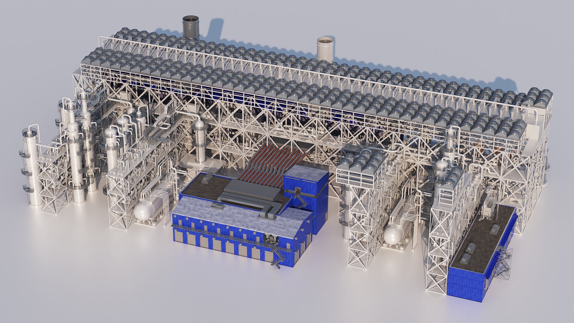 Gas Liquefaction Plant 3D Model - TurboSquid 2417807