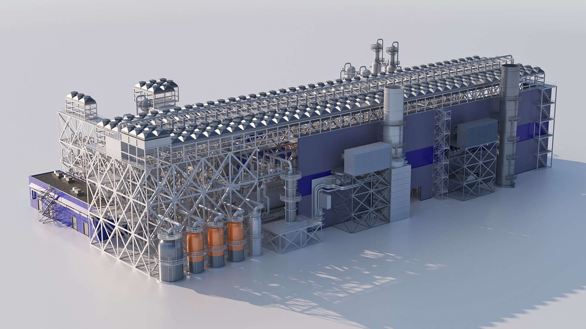 Gas Liquefaction Plant 3D Model - TurboSquid 2417807