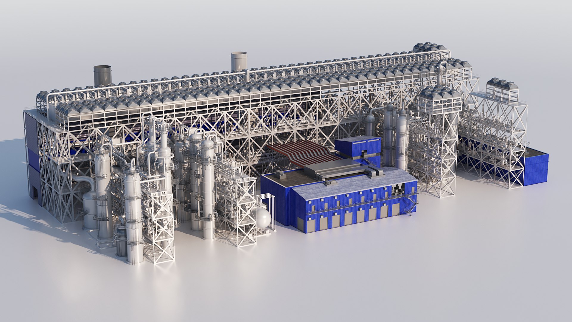 Gas Liquefaction Plant 3D Model - TurboSquid 2417807
