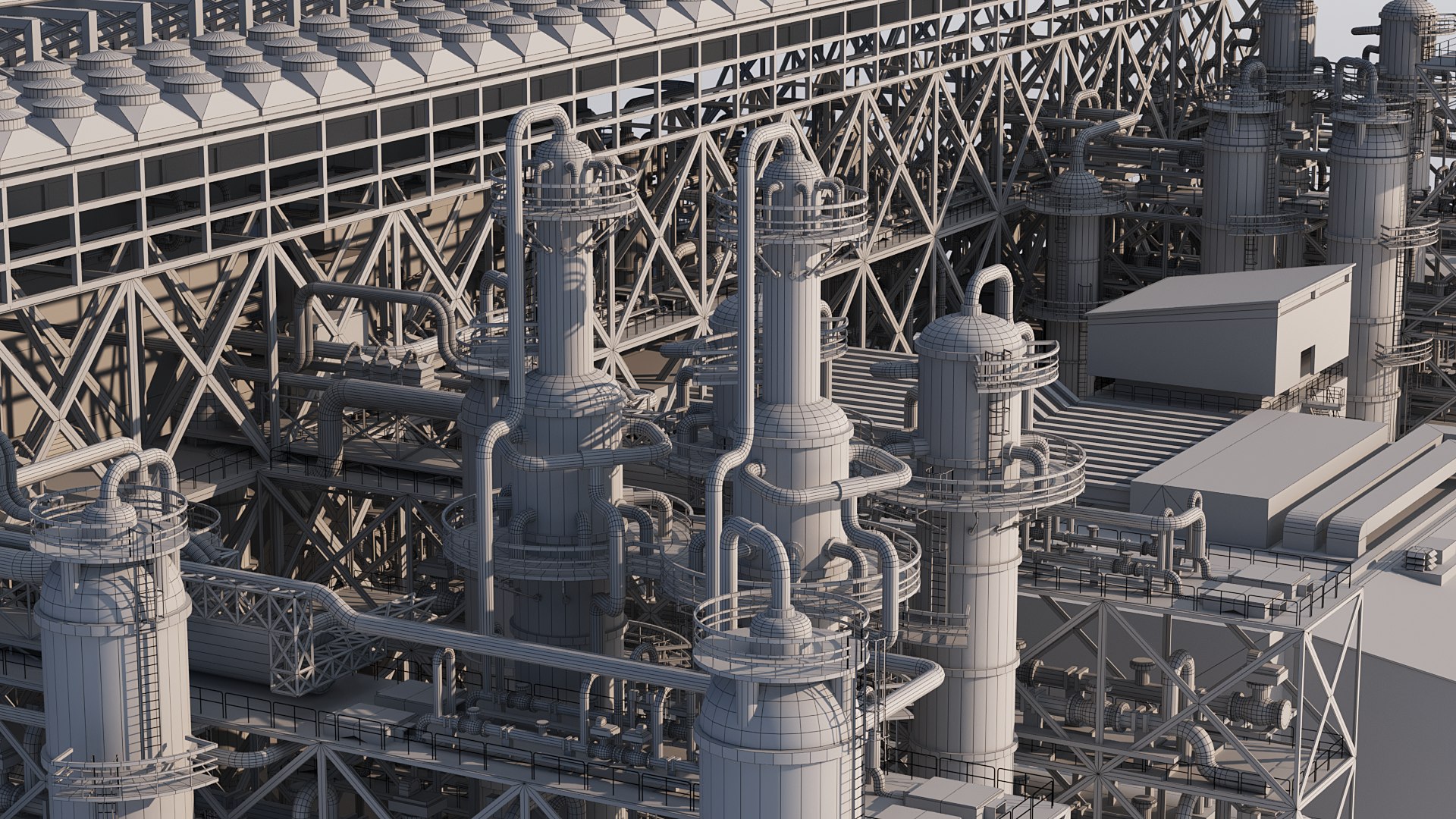 Gas Liquefaction Plant 3D Model - TurboSquid 2417807