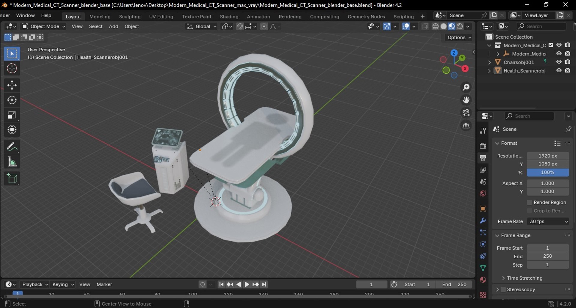 3D Modern Medical CT Scanner - TurboSquid 2317794