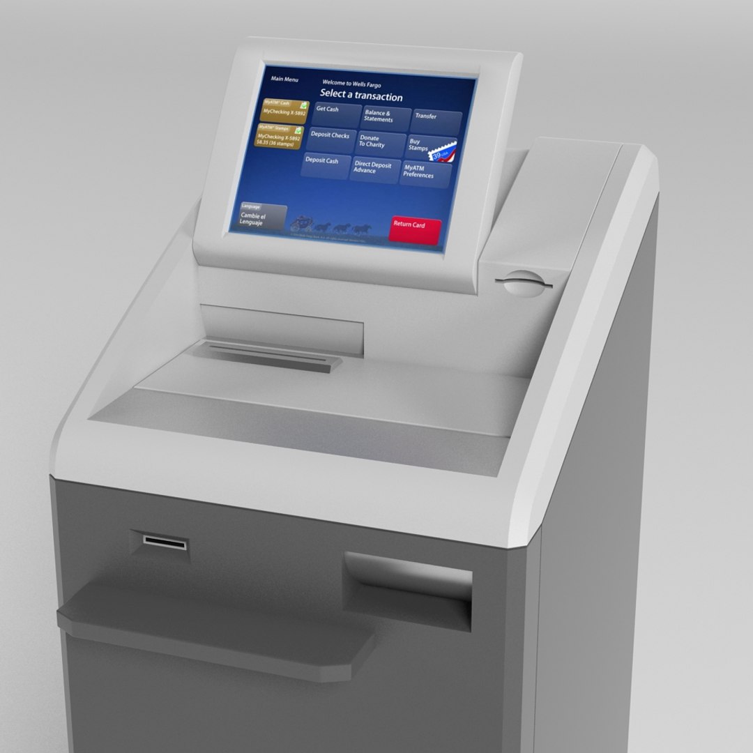 Bank Statement Machine 3d Max