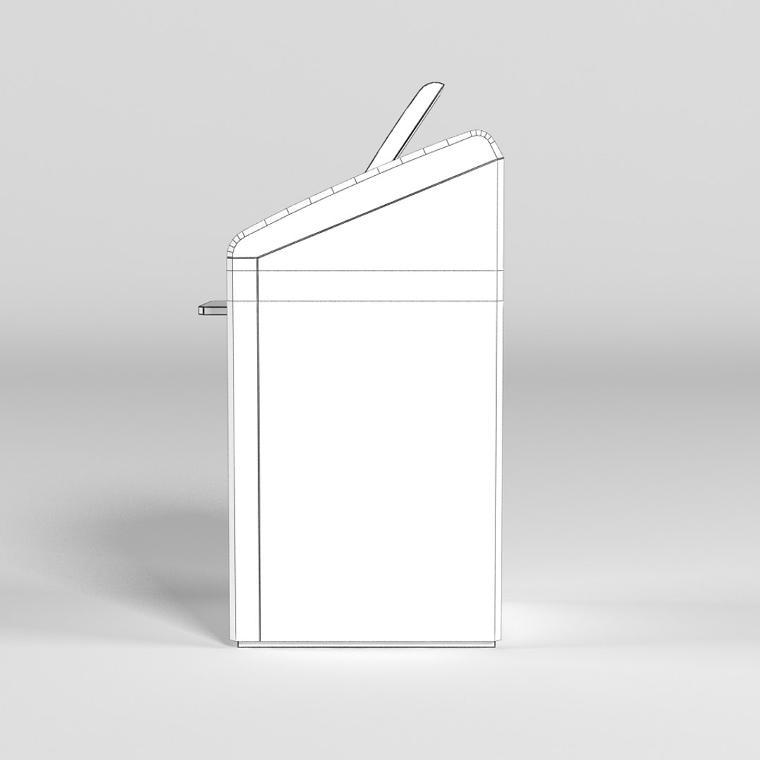 Bank Statement Machine 3d Max