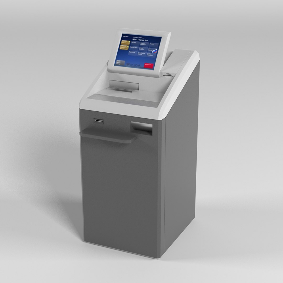 Bank Statement Machine 3d Max