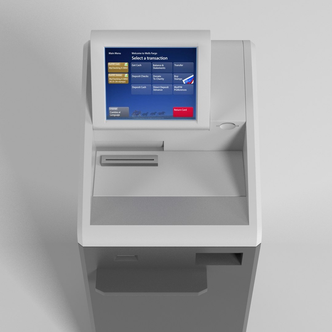 Bank Statement Machine 3d Max