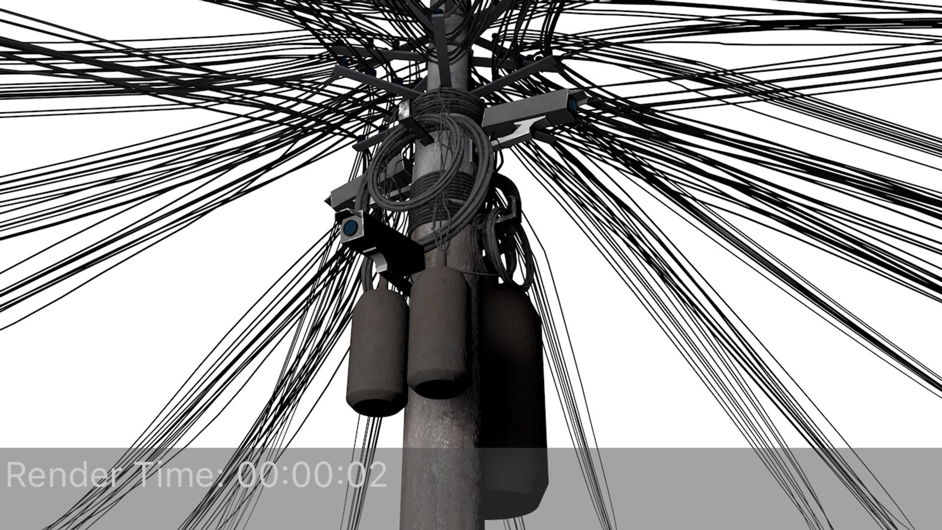 Overhead cable electric 3D - TurboSquid 1150531